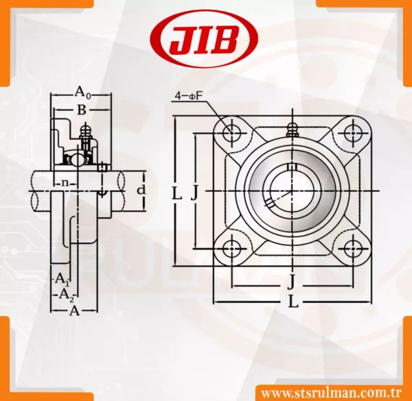 UCF 212 JİB Yataklı Rulman – STS RULMAN