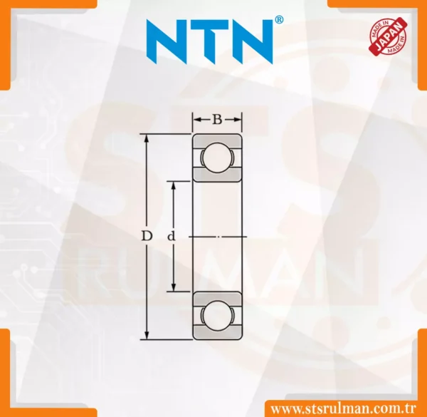 6803 LLU/5K NTN Rulman – STS Rulman