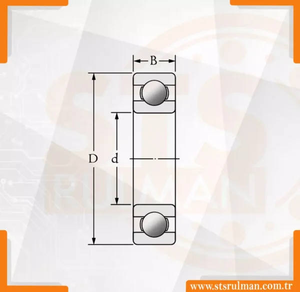 6830 2RS Rulman – STS Rulman
